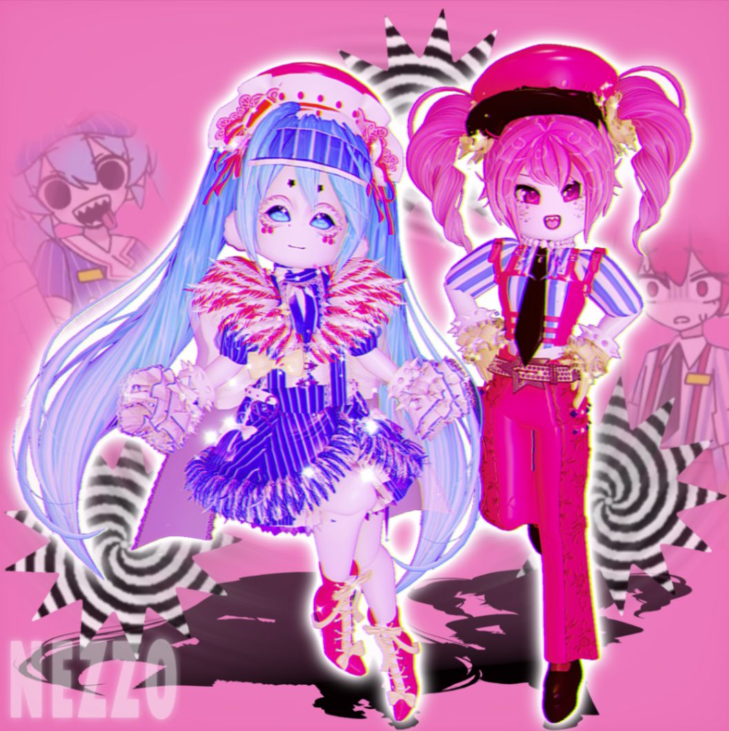Mesmerizer Miku and Teto !! 🌀 by Nezzo
