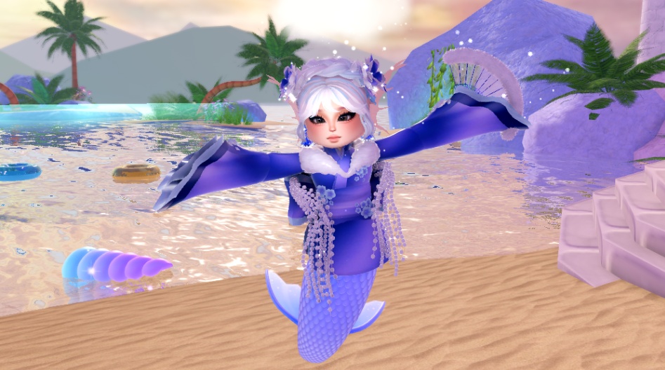 Ice elemental mermaid by PochaPie | Royale High Outfit