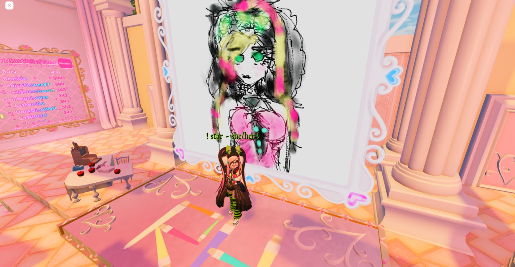 drawing of my avatar!! by starryshine. | Royale High Outfit