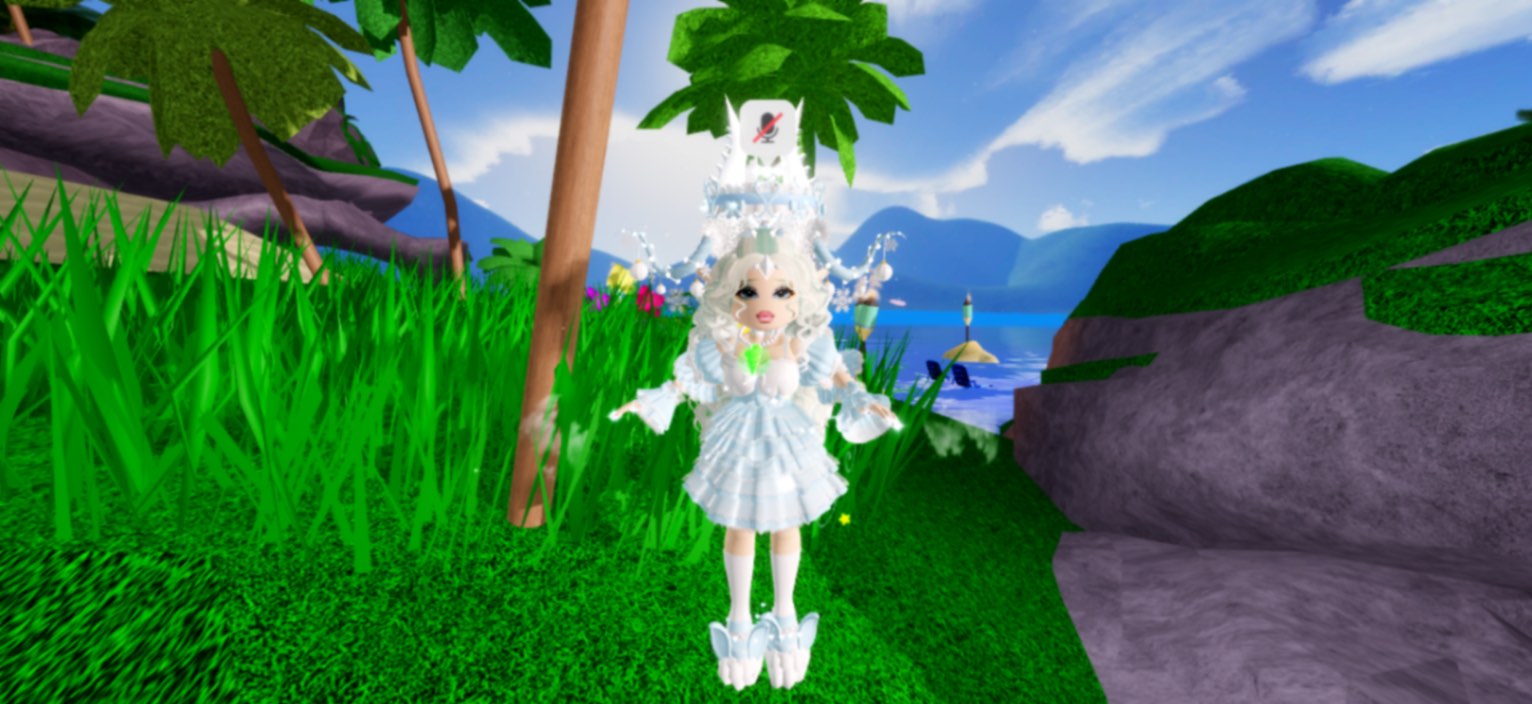 Blue bliss sunset island theme by .Hello._.Kitty. | Royale High Outfit