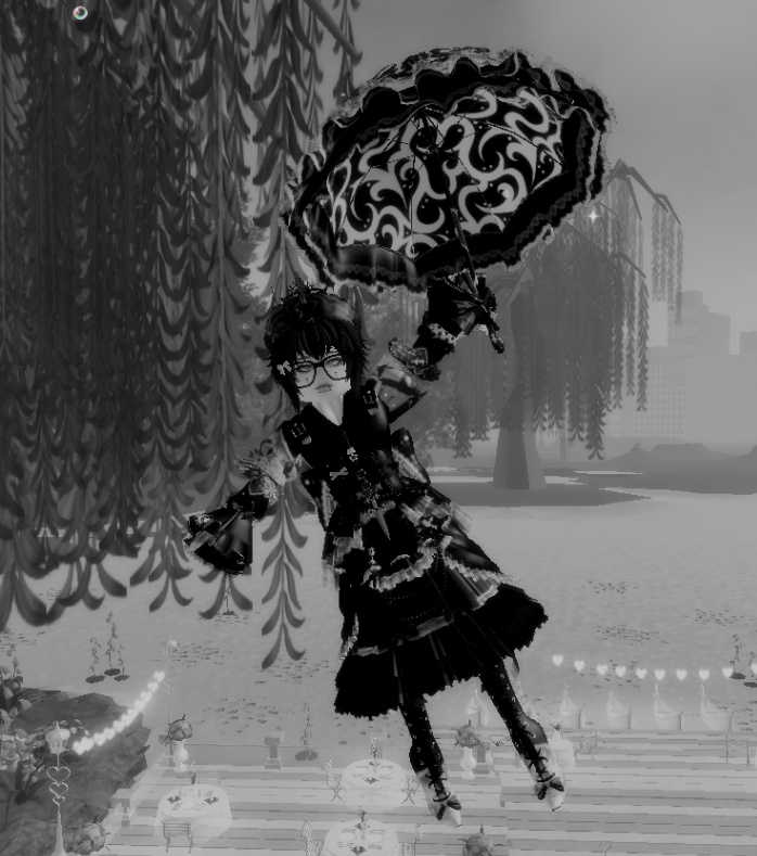 Goth lolita inspired outfit btw i got my dream item got parasol by ...