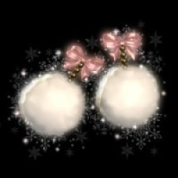 Ttyl Chick Snowball Puff Earrings - Royale High (RH) Trade | Traderie