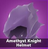 Amethyst Knight Helmet - Roblox World Zero Trade | Traderie