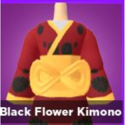 Black Flower Kimono | Roblox World Zero Wiki