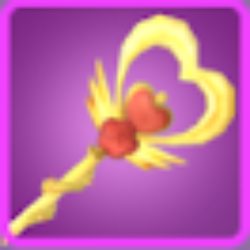 Heart Staff (gold) - Roblox World Zero Trade | Traderie